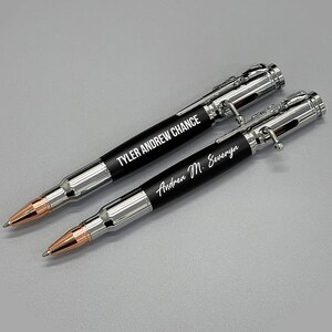 Custom Engraved Gun Bullet Pen Personalized Pen Blank Ink - Etsy