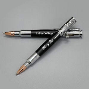 Custom Engraved Gun Bullet Pen Personalized Pen Blank Ink - Etsy