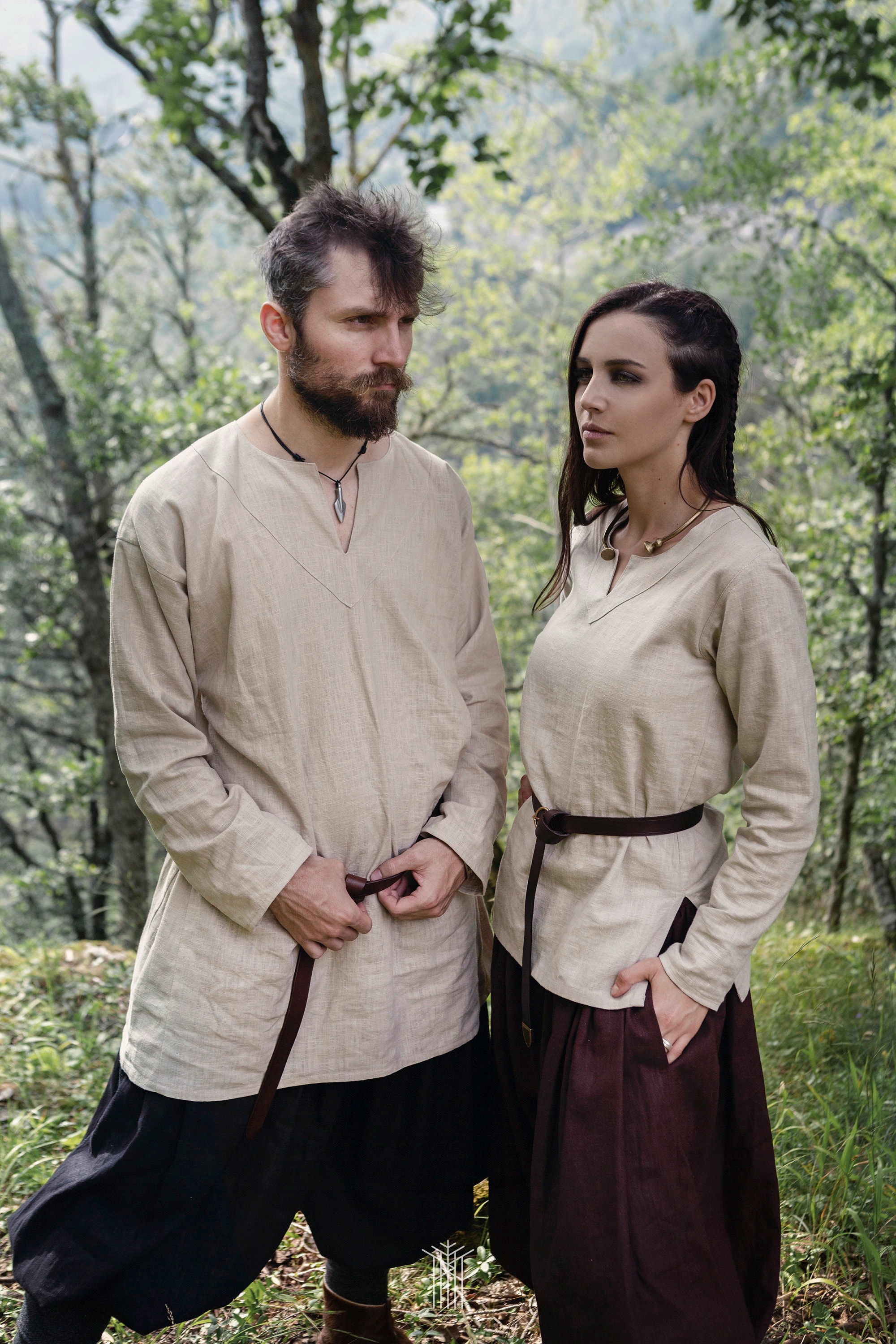 Viking Linen Tunic Kirtle Tunic Norse Costume Viking Shirt | Etsy