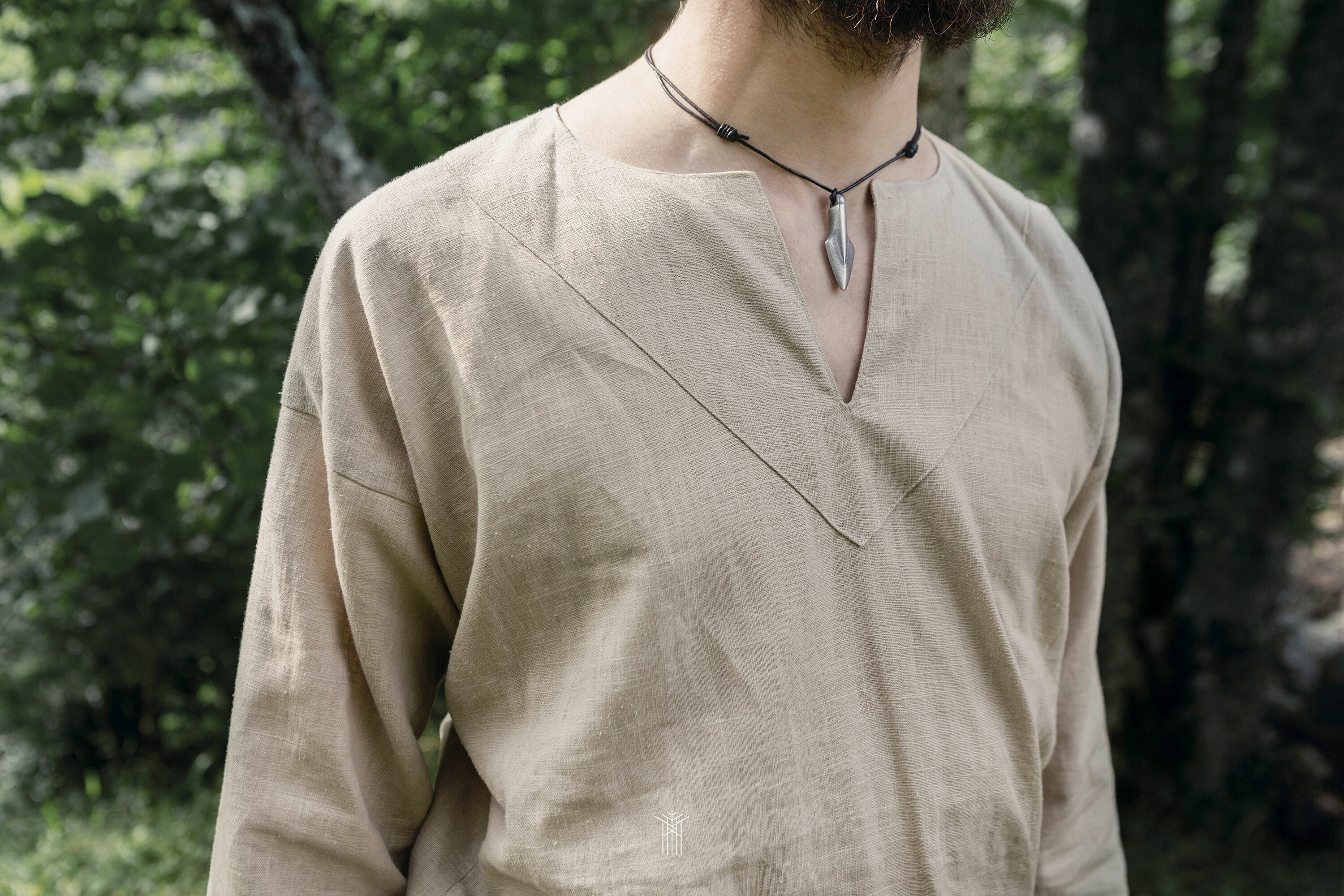 Viking Linen Tunic Kirtle Tunic Norse Costume Viking Shirt | Etsy