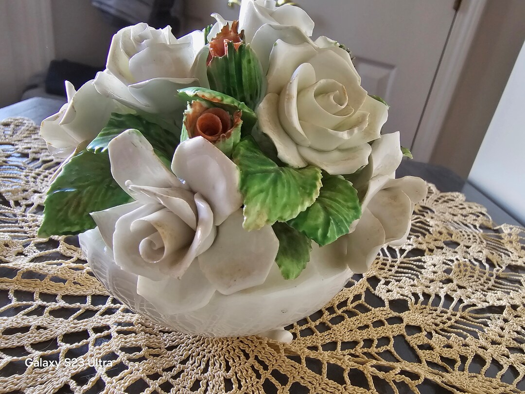 Royal Adderley Floral With White Roses and Pink Rose Buds, Bone China ...