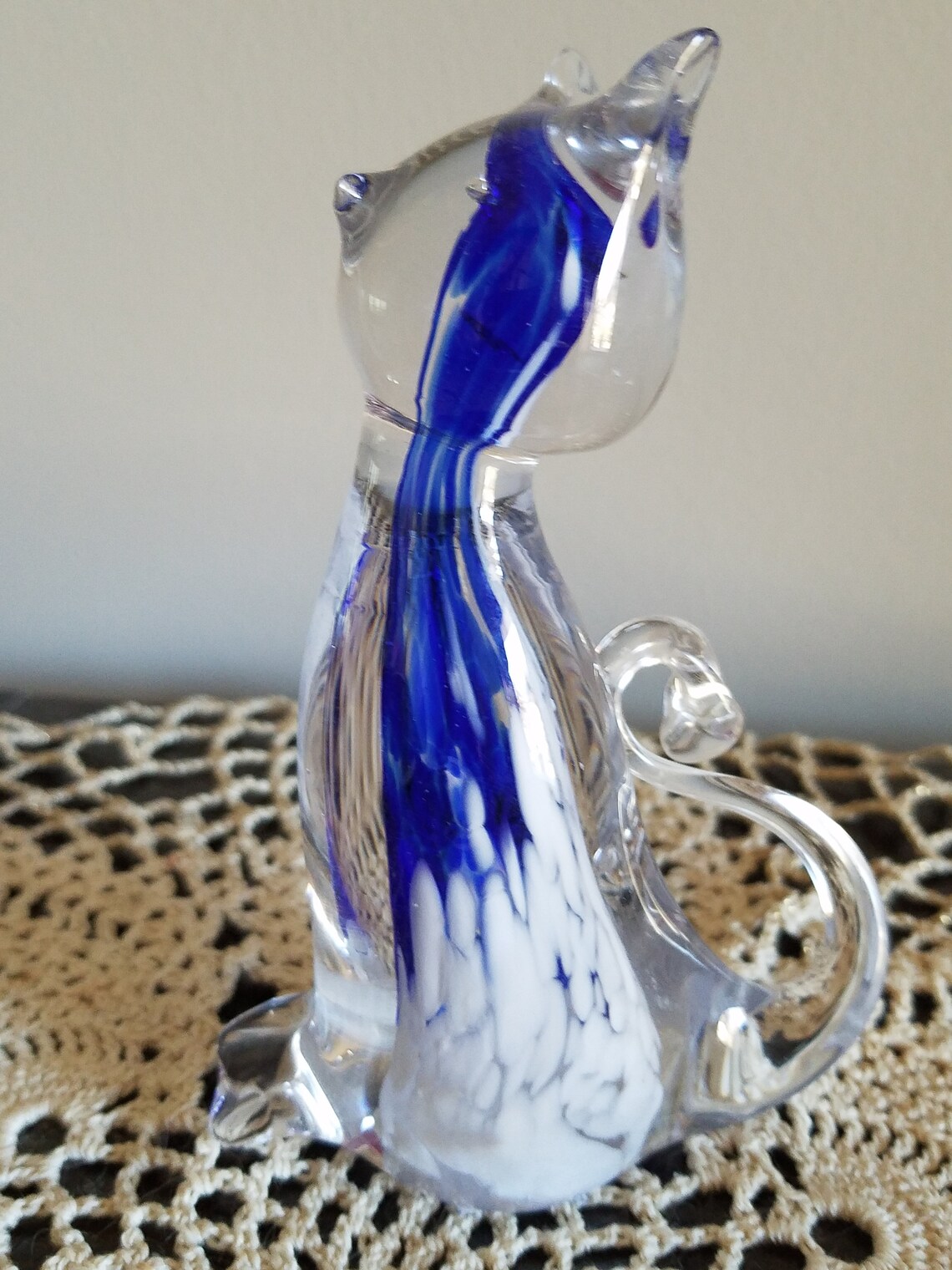 Murano Cat Figurine Vidrio Artesano Cat Figurine Glass Cat - Etsy