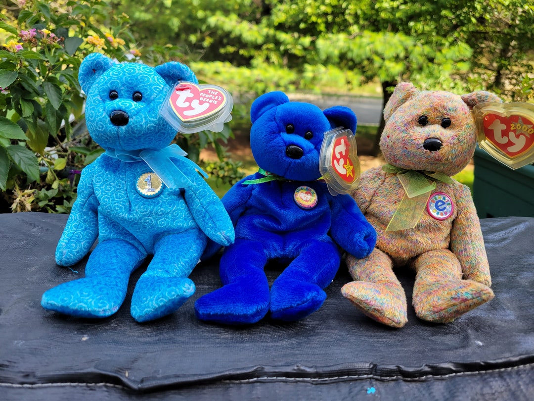 Ty Beanie Babies Bear Set, Clubby, Speckles, Classy, Mint Condition - Etsy