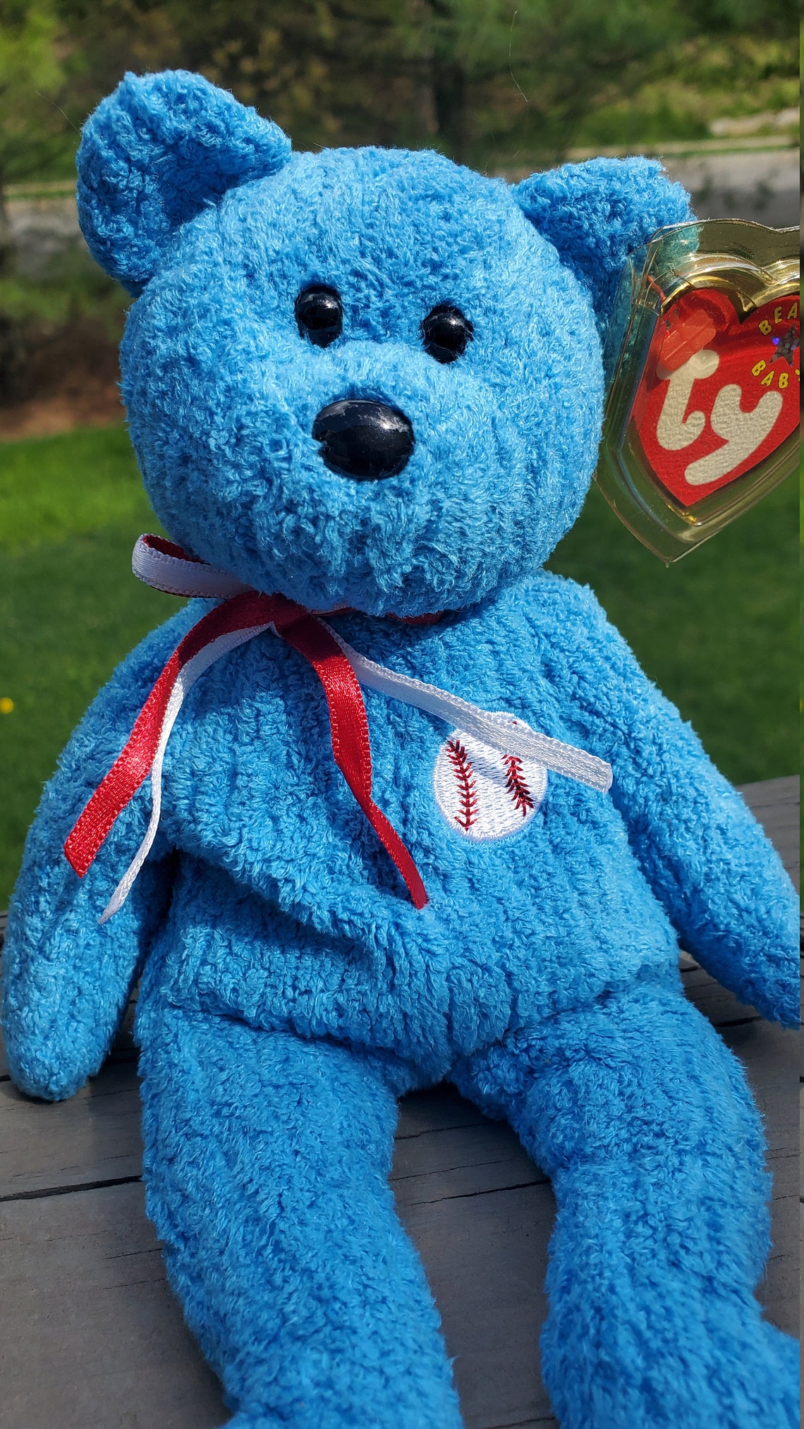 Ty beanies Addison Baseball Bear Ty Collectibles Ty Bears | Etsy