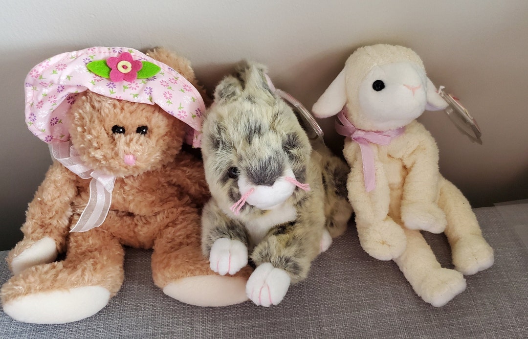 Ty Beanie Babies, Ty Easter Beanies, Sunbonnet, Winksy, Fleecie, Ty ...