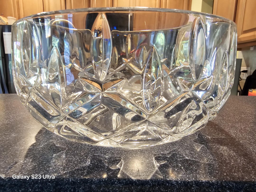 Vintage Gorham Crystal Salad Bowl, "lady Anne" Pattern, Made in Germany ...