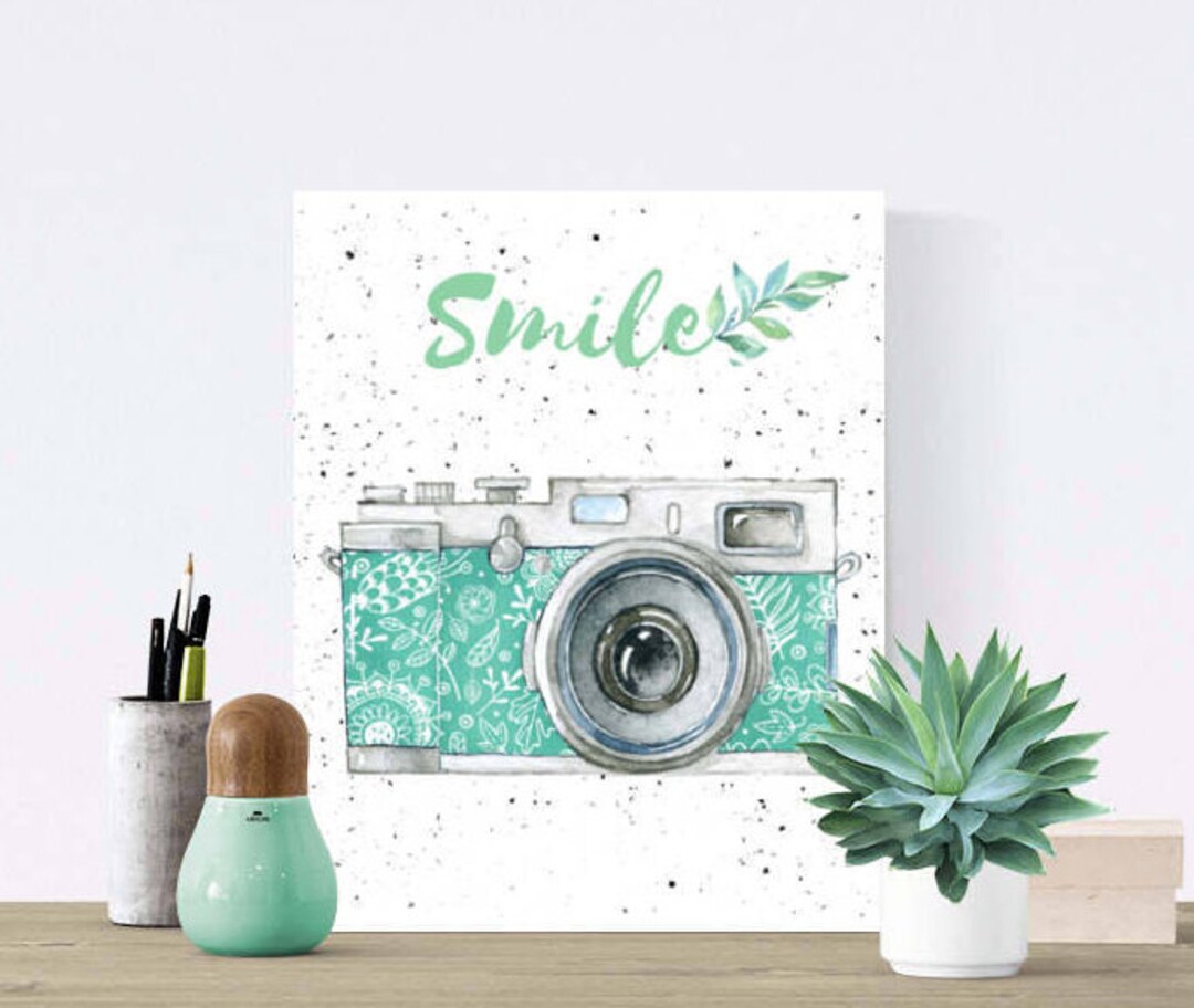 Smile Printable Art - Wall Decor - Inspirational Quote Printable ...