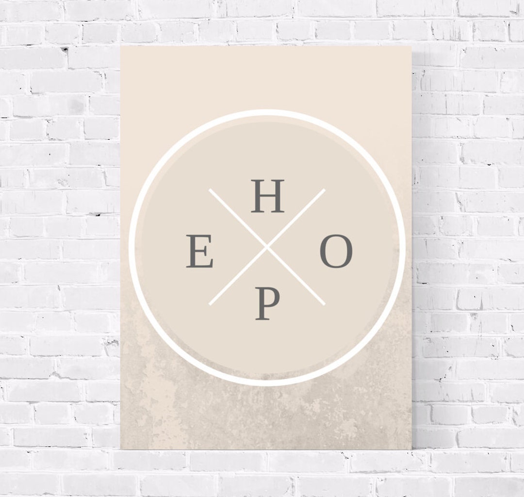 HOPE - Christian Printable - Printable Art Wall Decor - Scripture Print ...