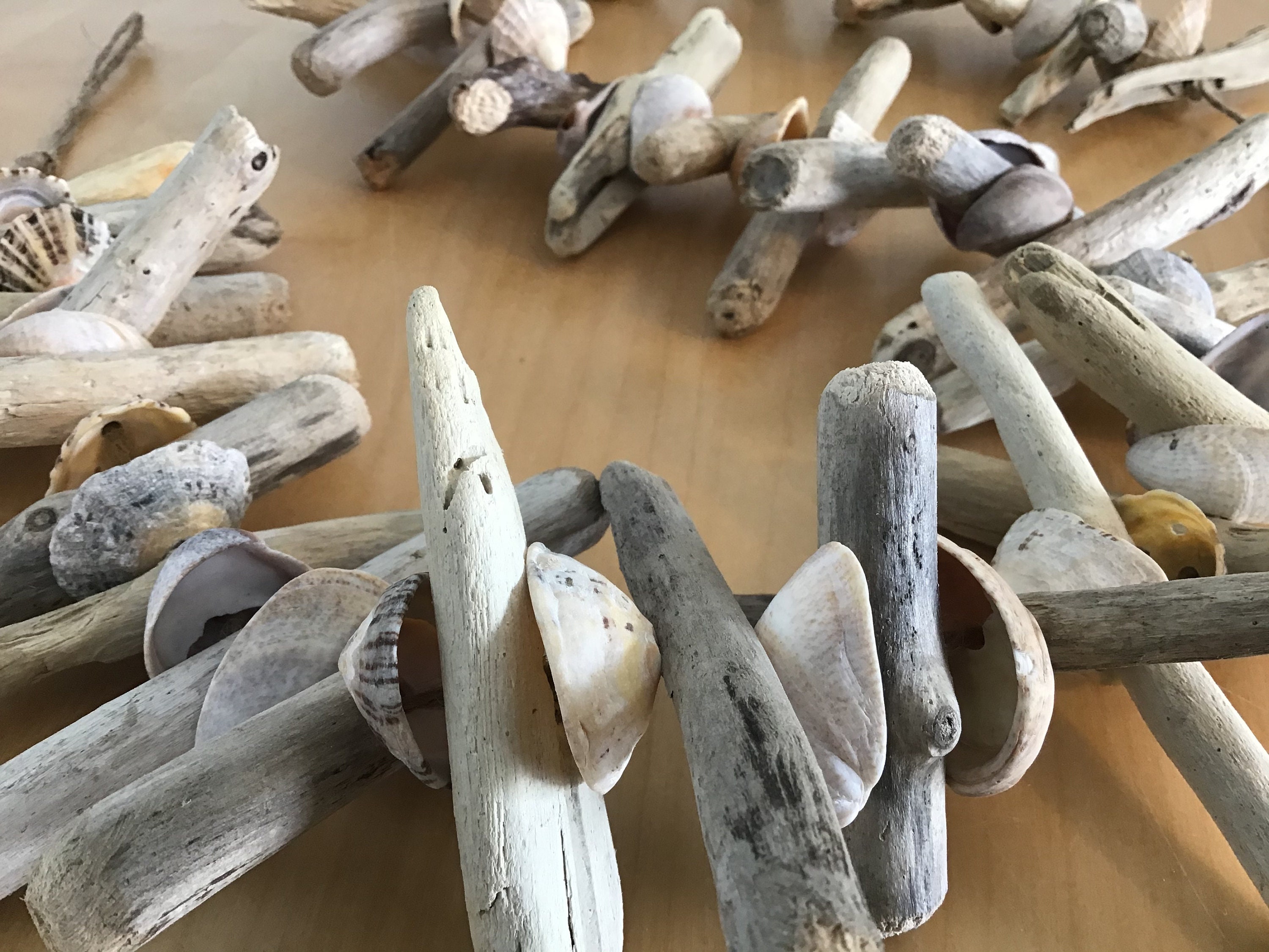 4 Driftwood and Sea Shell Garland - Etsy