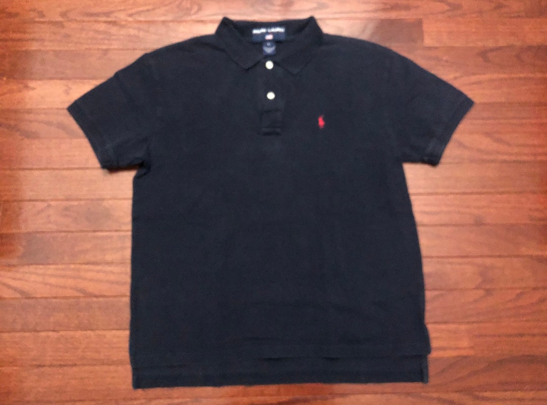 Large 90's Polo Sport Ralph Lauren Men's Polo Shirt Blue Red Pony ...