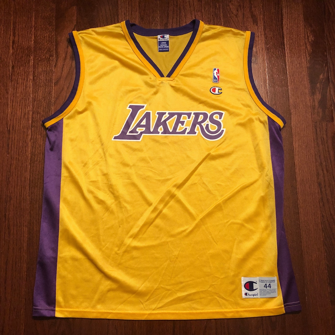 Large 90's Los Angeles Lakers Basketball Jersey Size 44 - Etsy