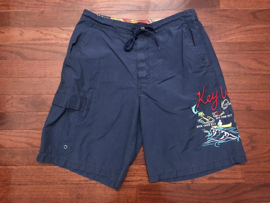 Small 90's Polo Sport Ralph Lauren Board Shorts Men's Blue Vintage 1990 ...