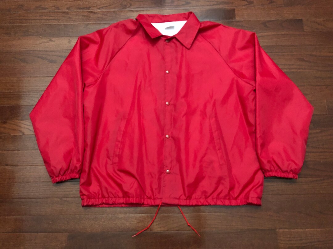 XL 80's Auburn Sportswear Coaches Jacket Lined Windbreaker Vintage 1980 ...