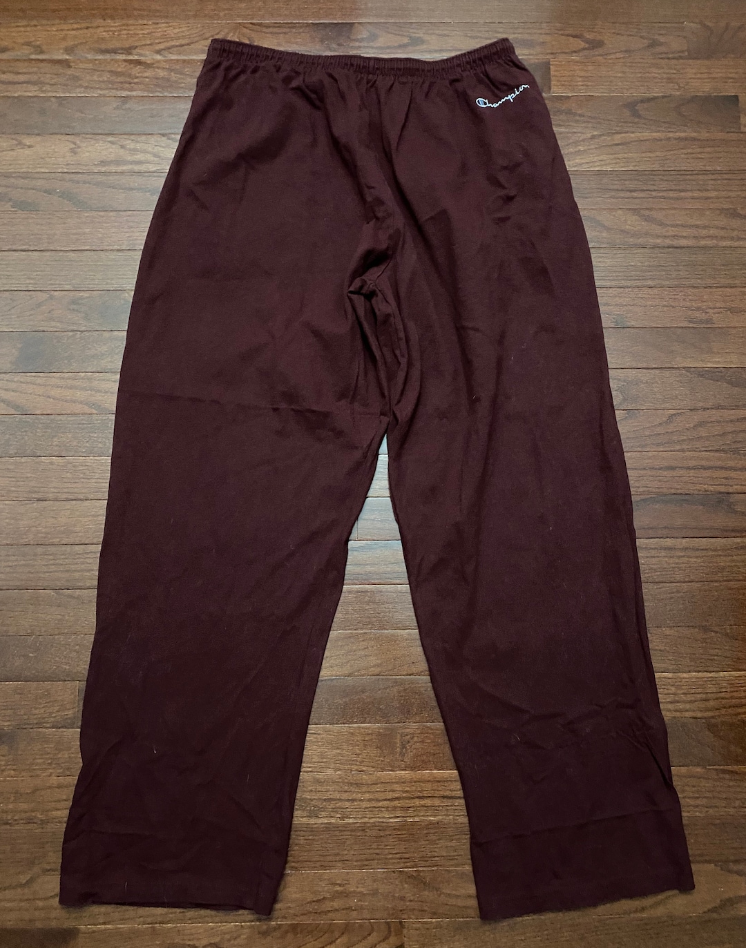 XXL 90's Champion Sweatpants Sweats Pants Burgundy Gray 1990's Light ...