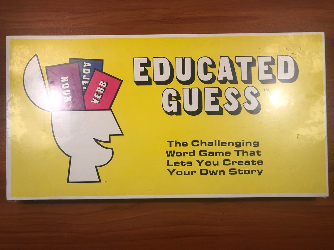 NEW 1986 Educated Guess Board Game Factory Sealed Packaging Vintage ...