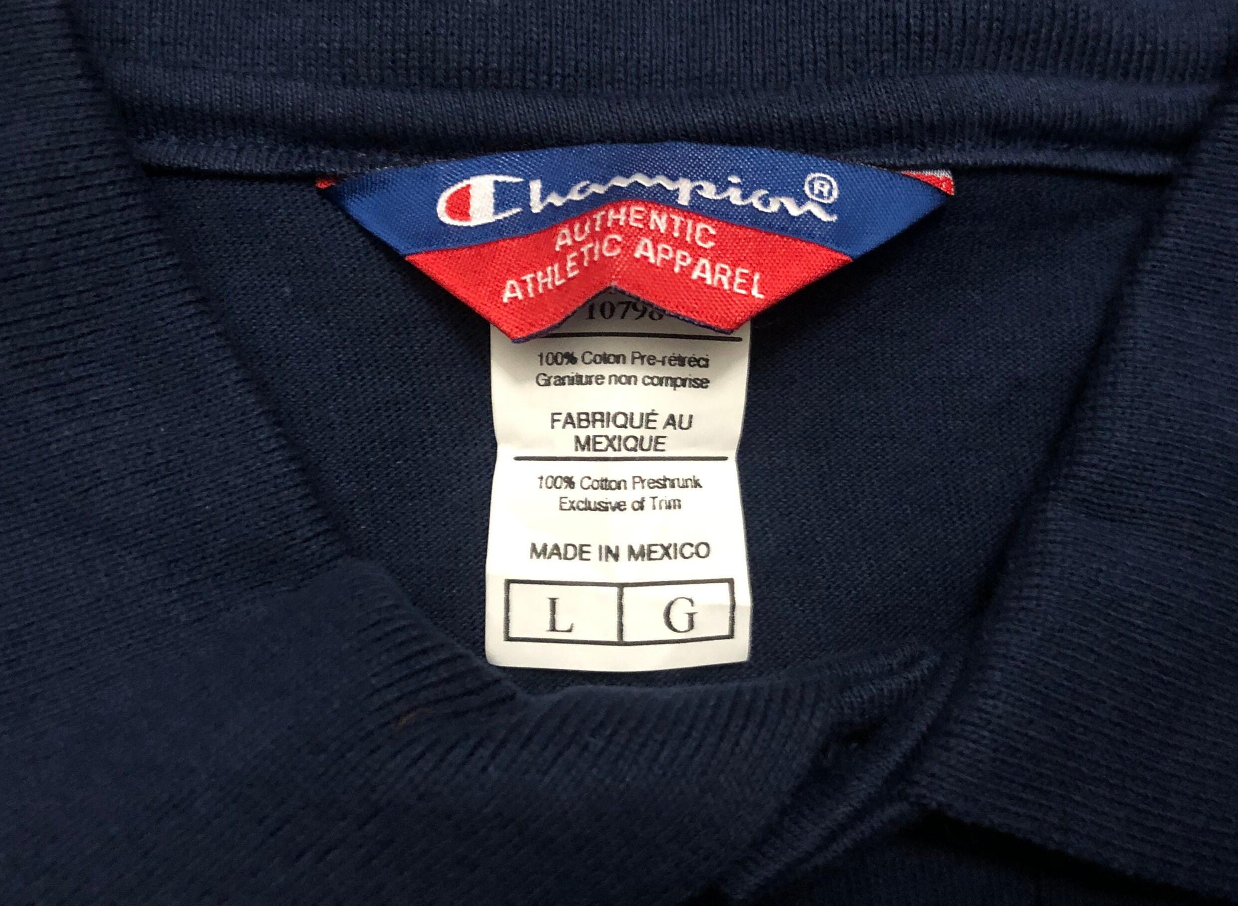 Large 90's Pallotti High School Polo Shirt Men's Blue White Vintage ...
