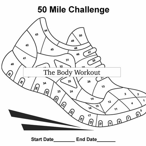 100 Mile Walking/running Challenge Tracker Printable Workout - Etsy