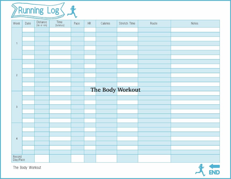 Run A 5K in 8 Weeks, 5k Running Plan, Fillable PDF and Printable PDF - Etsy