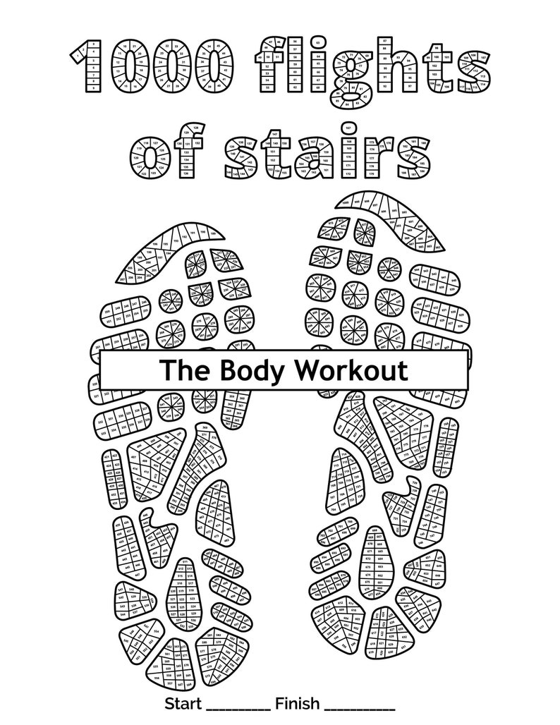 Stair Climb Challenge, 1000 Flights of Stairs Challenge - Etsy