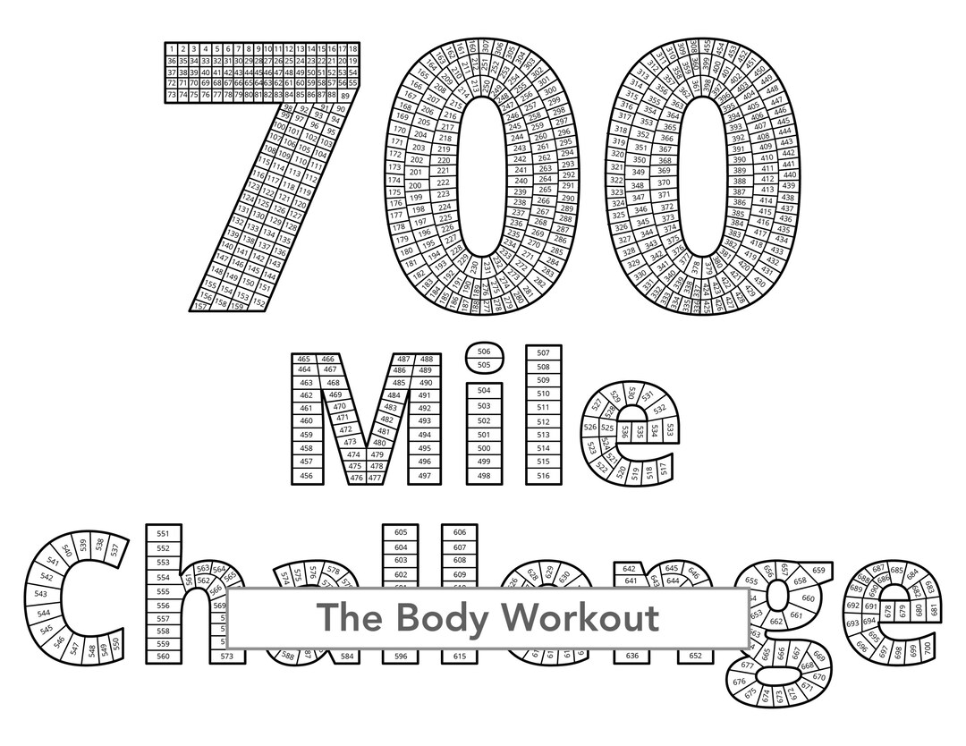 700 Mile Challenge - Etsy