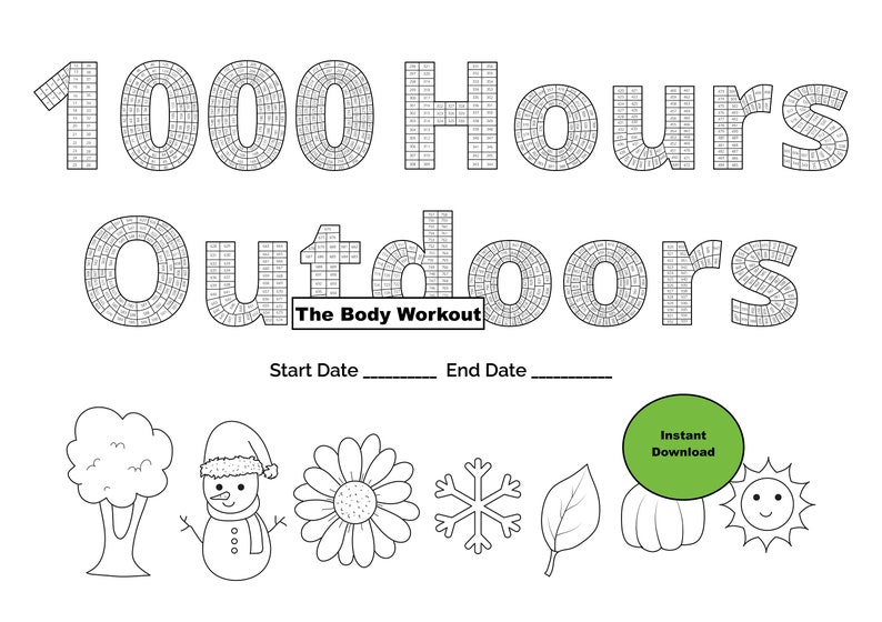 1000 Hours Outdoors, A2 Size - Etsy