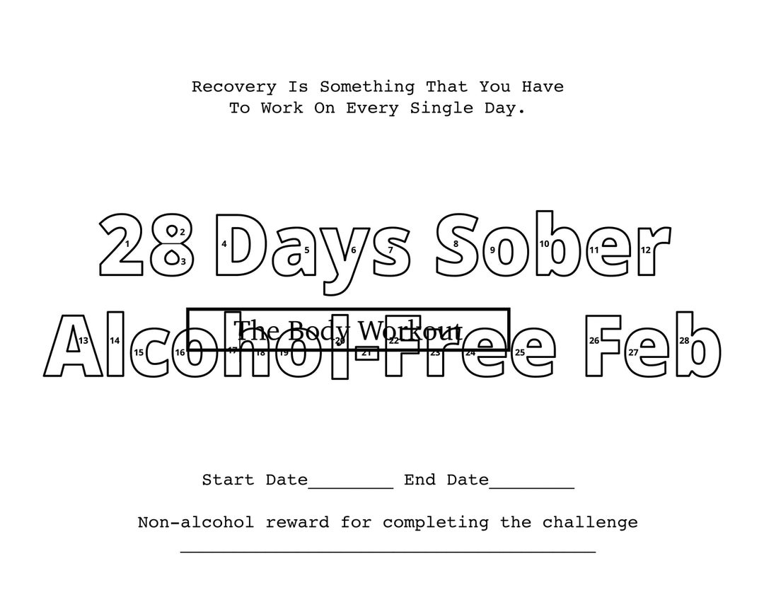 Sober Tracker, Alcohol Free February, - Etsy