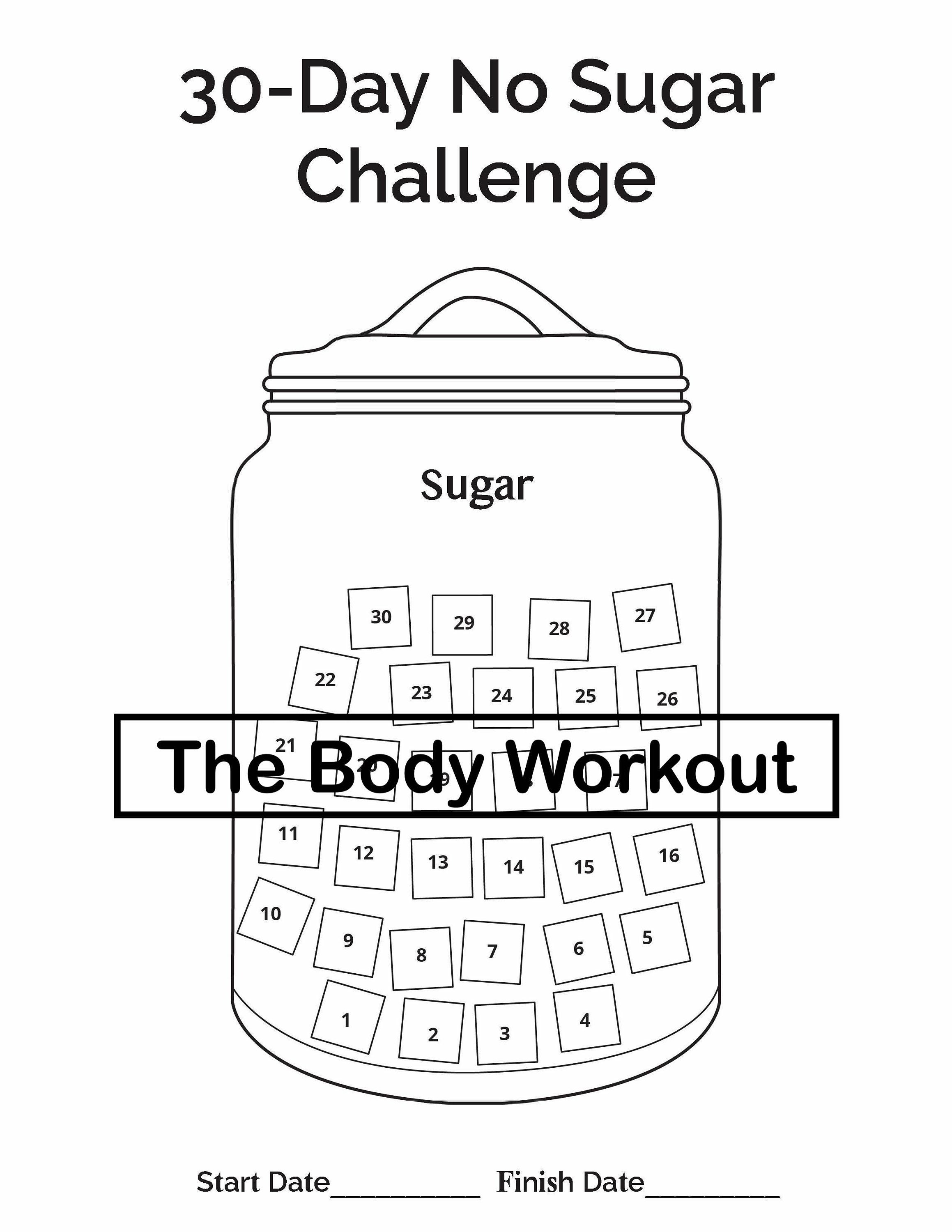 30 Day No Sugar Challenge, Sugar Free Challenge, Lower Blood Sugar ...