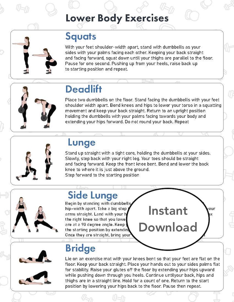Apple Body Shape Workout, 30 Day Challenge Workout - Etsy