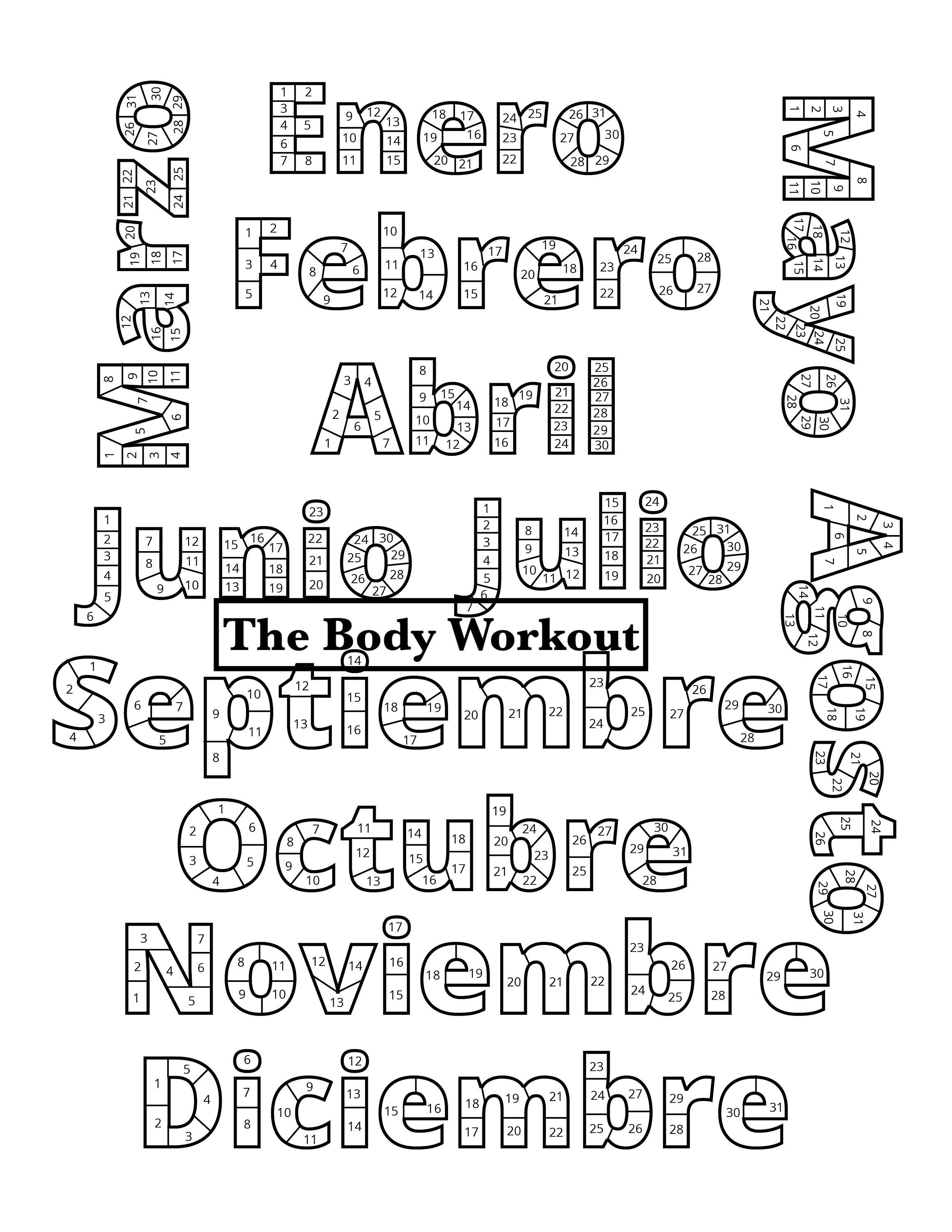 Year Habit Tracker in Spanish Calendario En Español - Etsy