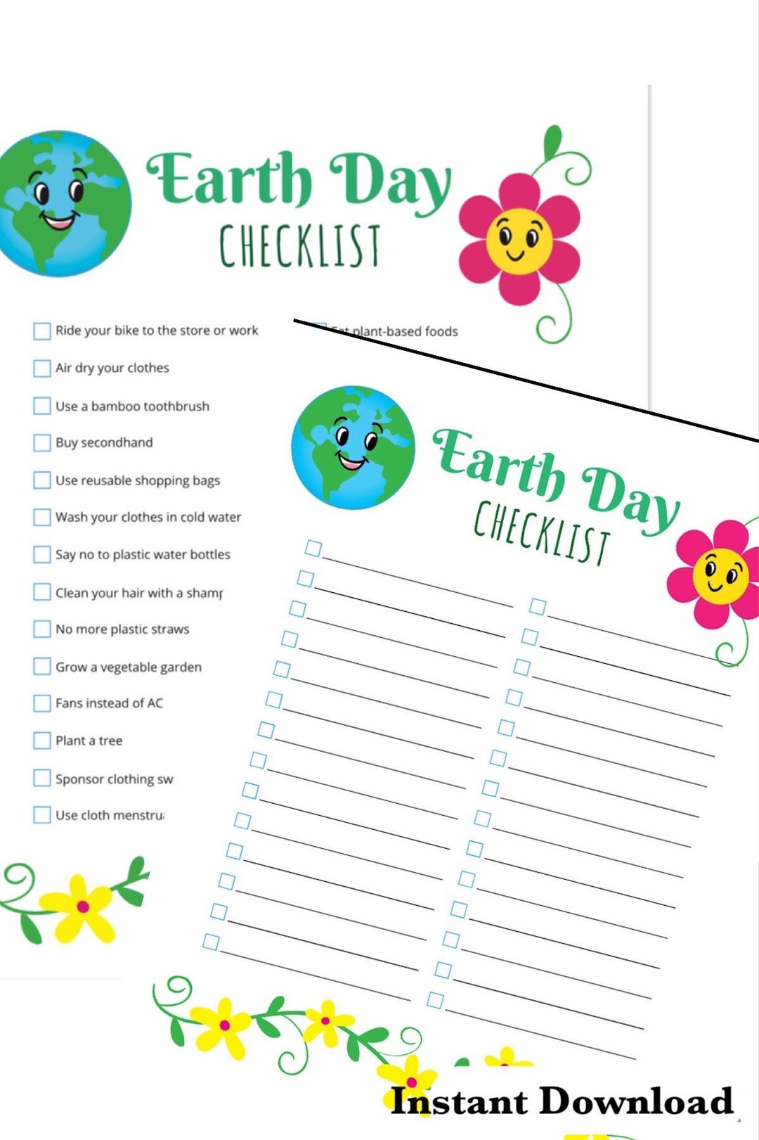Earth Day Checklist, Tips for Earth Day - Etsy