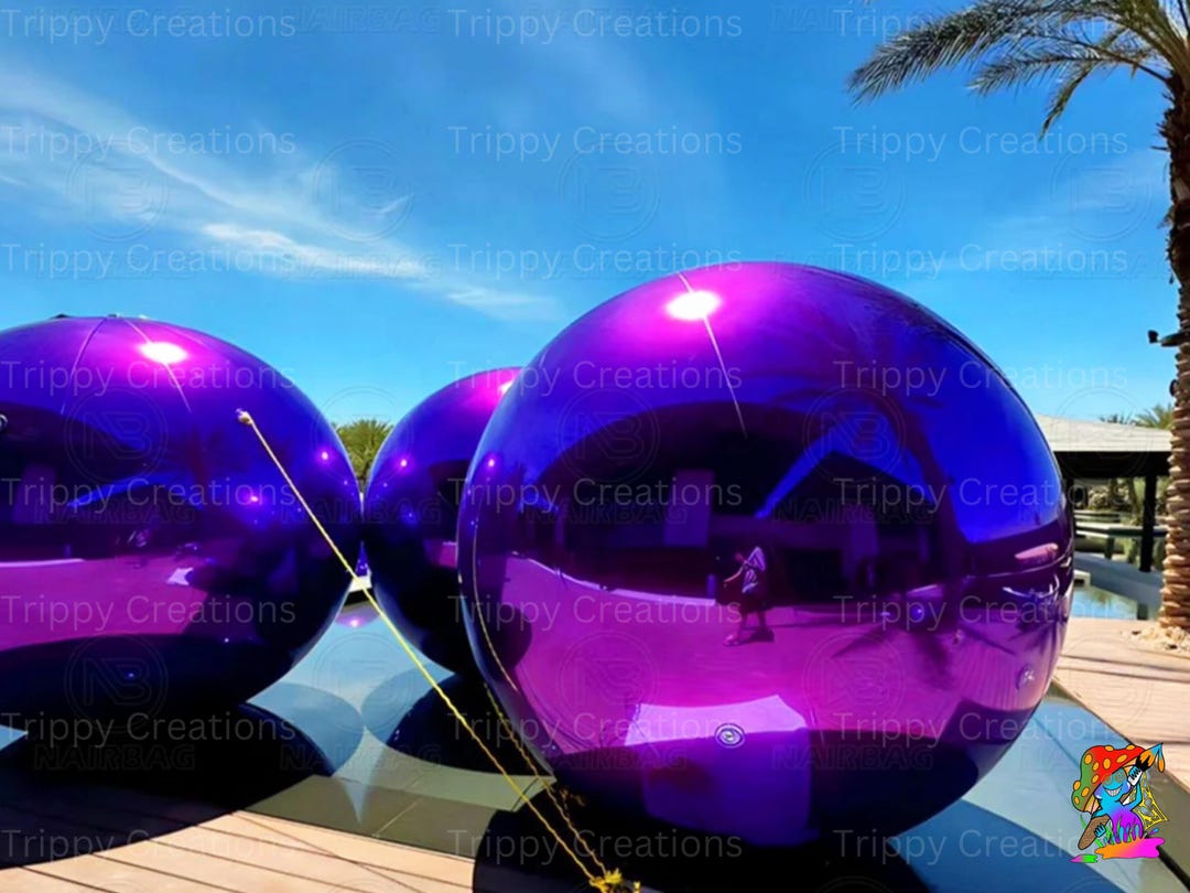 Inflatable Festival Decorations, Trippy Event Decor, Neon Party Props ...
