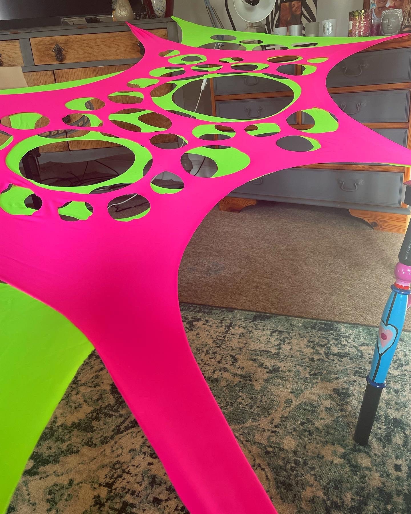 UV Red Event Decor, Trippy Space Filler, DJ Deck Accessory, Black Light ...