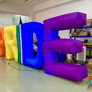LGBTQ Decor, Rainbow Inflatable Pride Month Decorations, Large ...