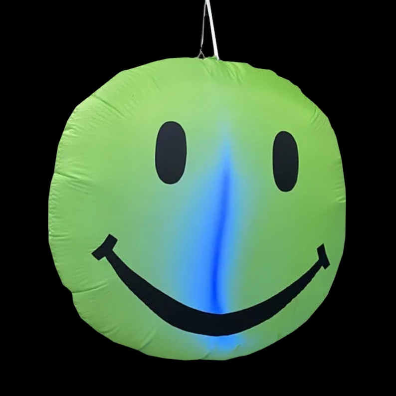 LED Inflatable Happy Face Decoration, Happy Face Party, Neon Party ...