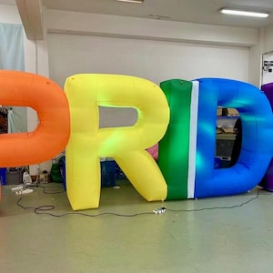 LGBTQ Decor, Rainbow Inflatable Pride Month Decorations, Large ...