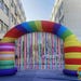 Alice in Wonderland Style Candy Arch Way, Inflatable Candy Backdrop ...