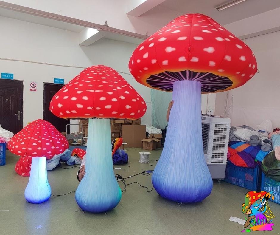 Giant Inflatable Mushroom Decorations, Mushroom Decorations, Event ...
