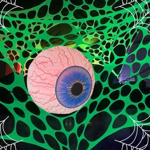 Ultimate Spooky Decor Bundle Pack, Inflatable LED Eyeballs, 2 Pack of ...