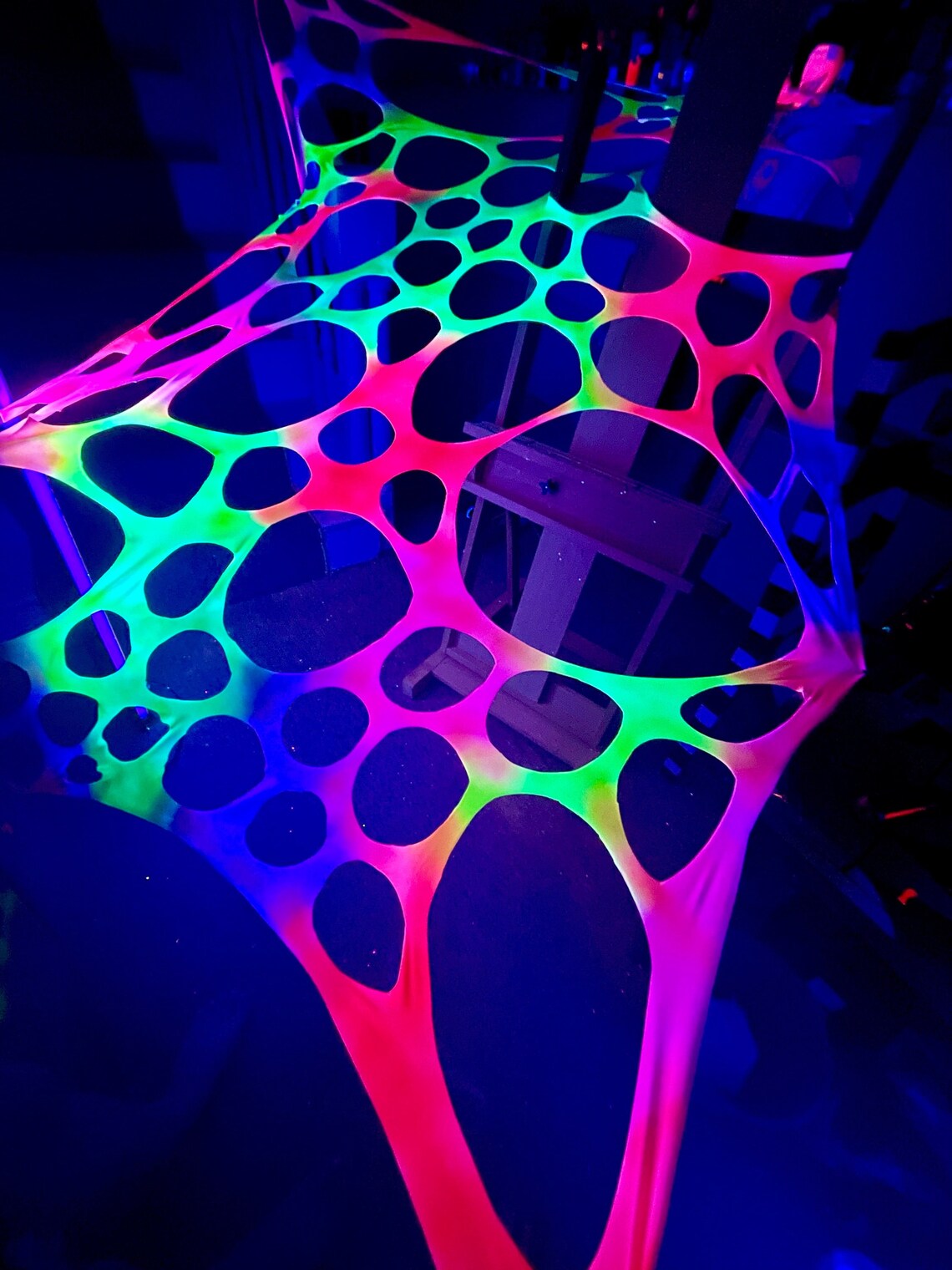 UV Rainbow Event Decor Psychedelic Decor Trippy Wall | Etsy UK