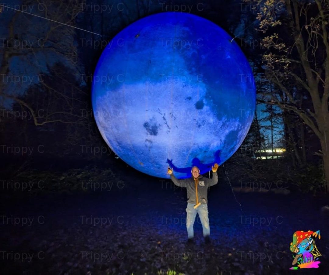 Giant Inflatable Moon Decoration, Witchy Themed Party Decorations, New ...