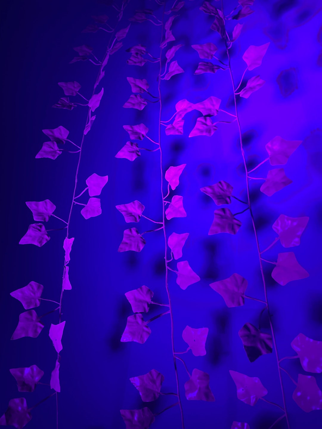 UV Purple Ivy, Fake Ivy Garland, Artificial Fake Vine, UV Decorations ...