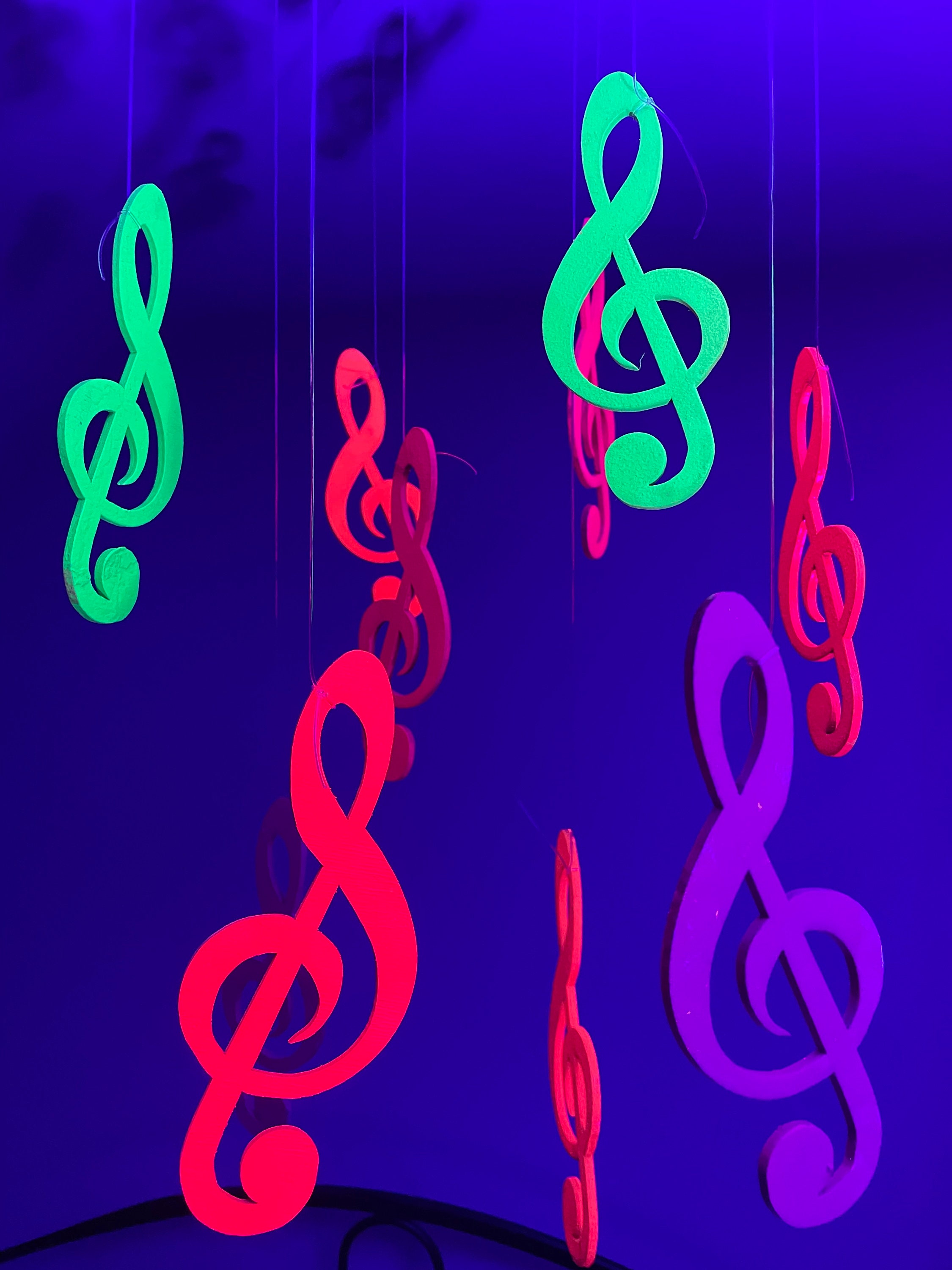 Neon Music Note Wallpapers