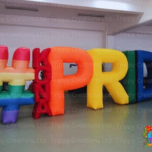 LGBTQ Decor, Rainbow Inflatable Pride Month Decorations, Large ...