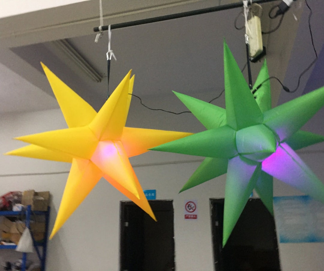 Giant LED Inflatable Star Shape, Hanging Party Props, New Years Party ...