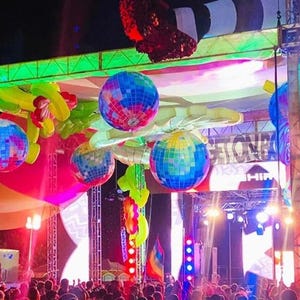 Giant LED Inflatable Disco Ball Decoration, Event Decorations, New ...