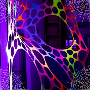 Rainbow Halloween Decorations, Cobweb Decor, Rainbow Party, Sensory ...