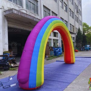 Giant Inflatable Rainbow Event Decoration, Princess Party Decorations ...