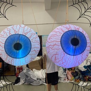 Ultimate Spooky Decor Bundle Pack, Inflatable LED Eyeballs, 2 Pack of ...