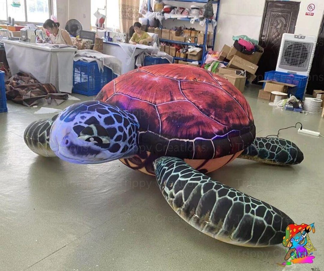 Inflatable Turtle Event Decorations, Blow up Turtle for Parties, Fish ...