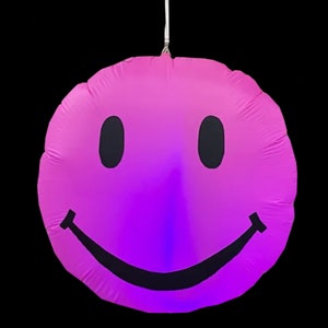 LED Inflatable Happy Face Decoration, Happy Face Party, Neon Party ...